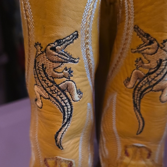 Shoes | Yellow Western Boots | Poshmark